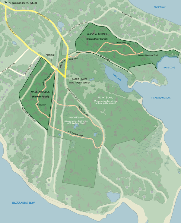 Trails in Wareham, Massachusetts