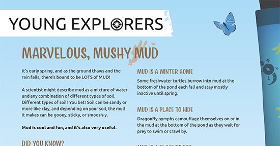 Marvelous, Mushy Mud Activity Page