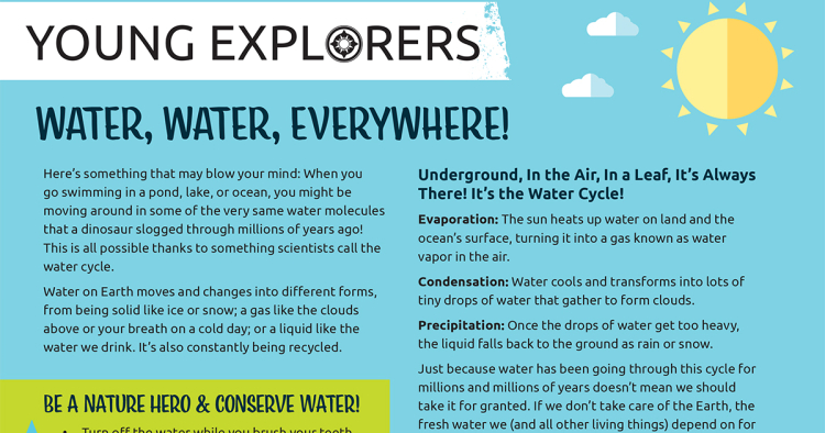 Water, Water Everywhere Activity Page